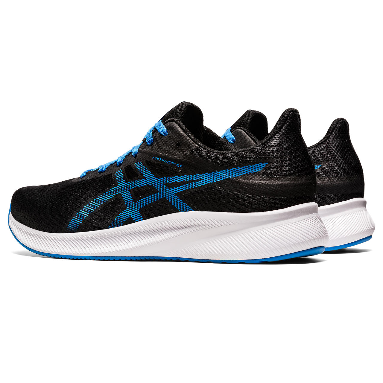 Asics Patriot 13 Erkek Siyah Mavi Koşu Ayakkabısı 1011B485-003
