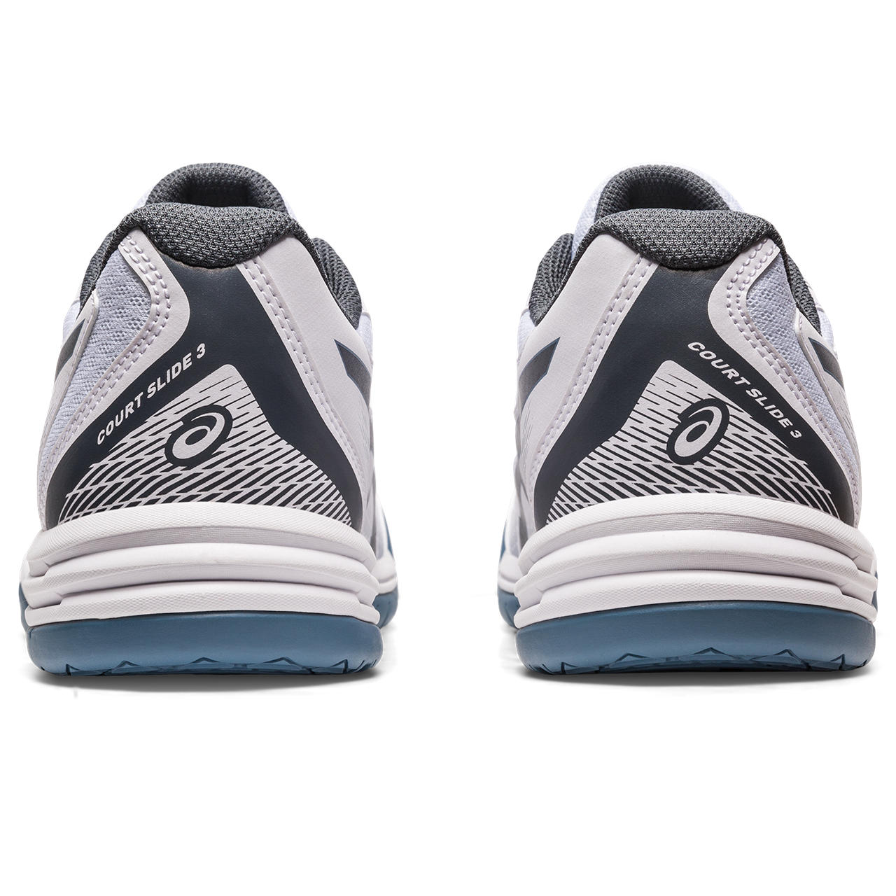 Asics Court Slide 3 Erkek Beyaz Siyah Tenis Ayakkabısı 1041A335-100