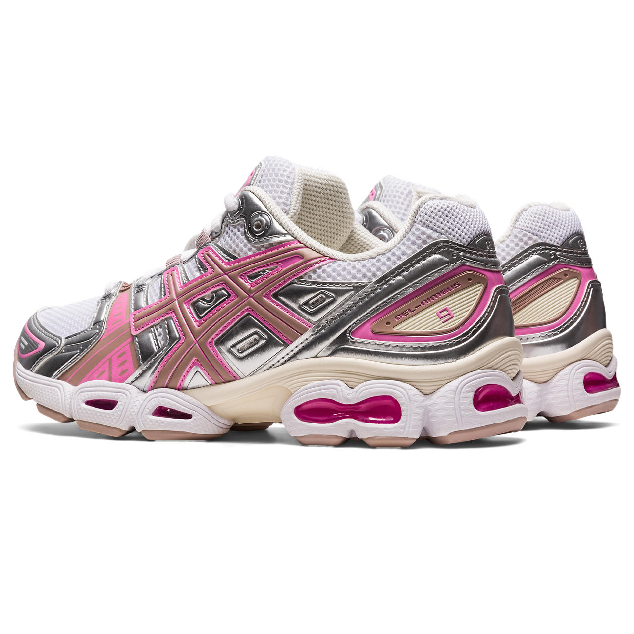 Asics Gel-nimbus 9 Kadın Gri Pembe Sneakers 1202A278-105