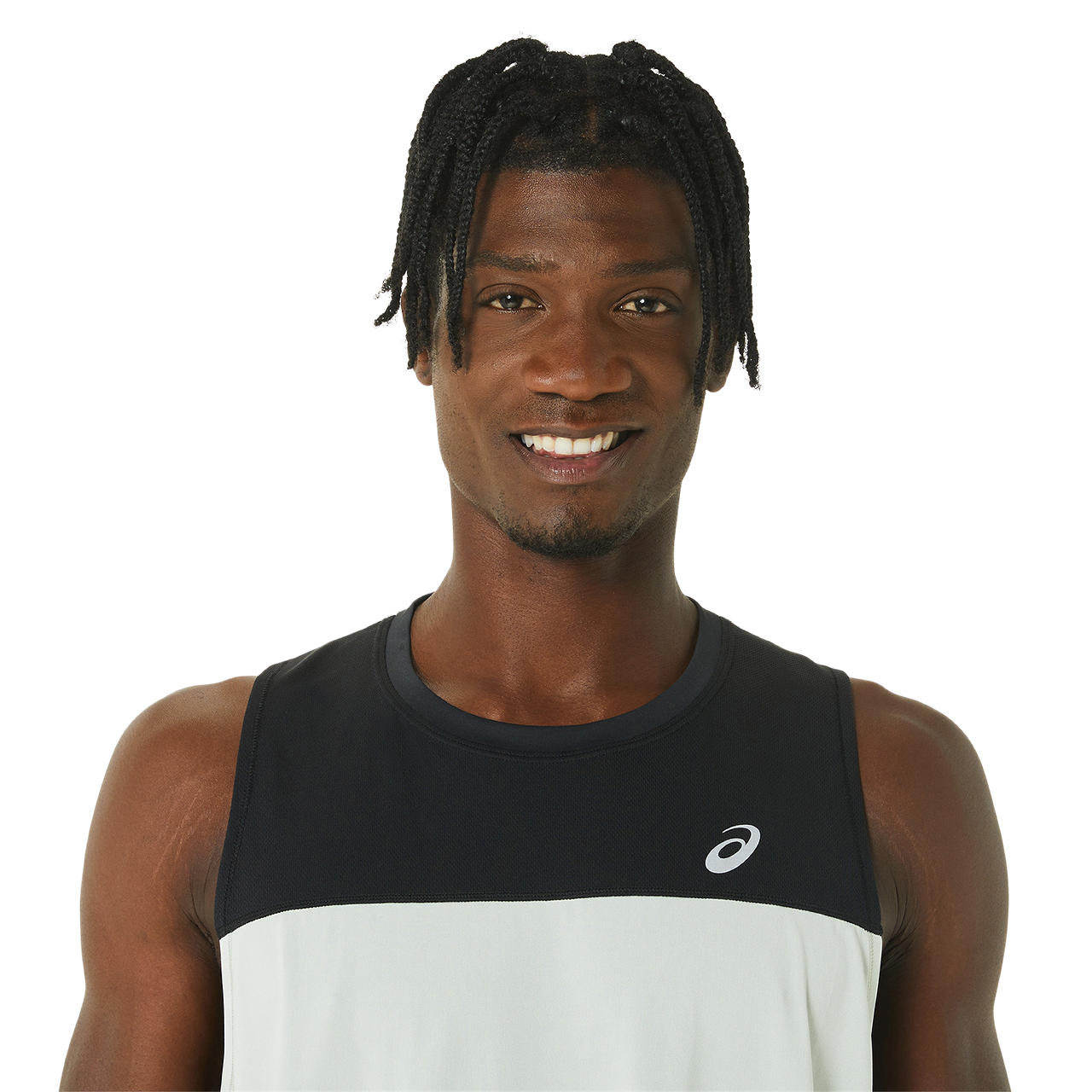 Asics Race Singlet Erkek Beyaz Siyah Atlet 2011C240-022