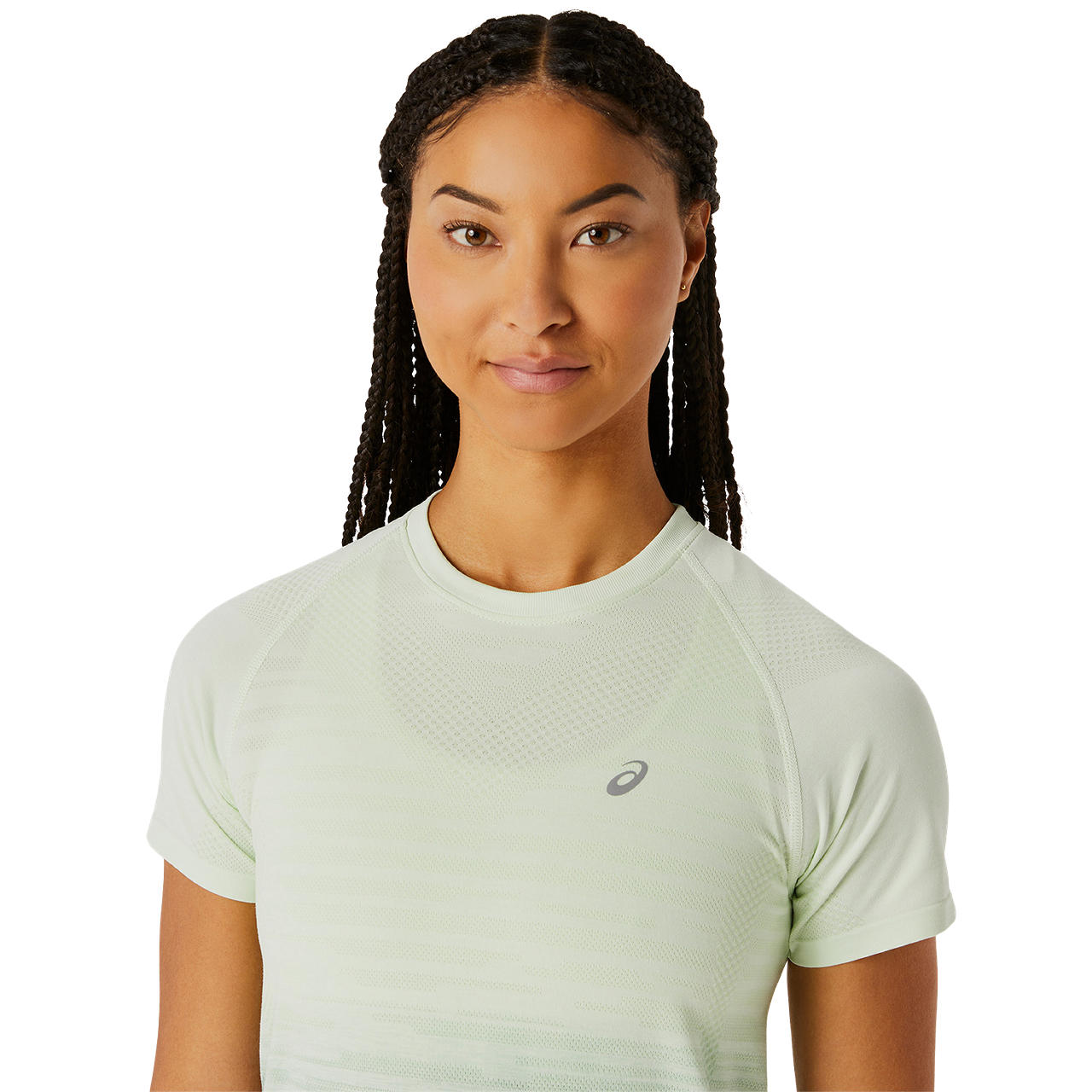 Asics Seamless Ss Top Kadın Yeşil Kısa Kollu Tshirt 2012C385-301