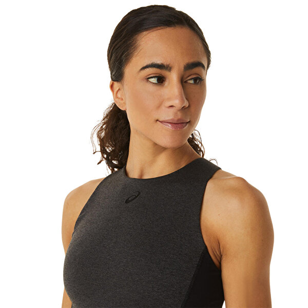 Asics Flexform Color Block Bra Top Kadın Siyah Gri Sporcu Sütyeni 2032C515-001