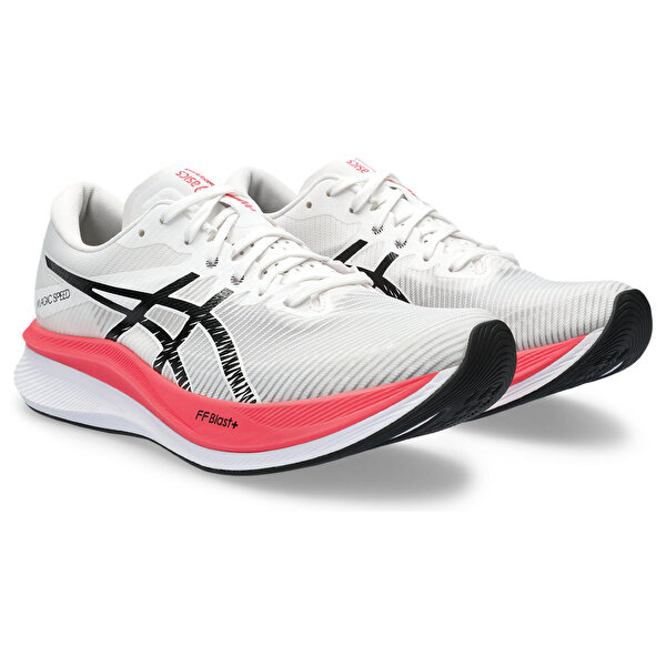 Asics Magic Speed 3 Erkek Beyaz Turuncu Koşu Ayakkabısı 1011B703-100