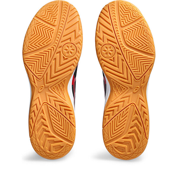 Asics Upcourt 5 Erkek Siyah Kırmızı Voleybol Ayakkabısı 1071A086-002