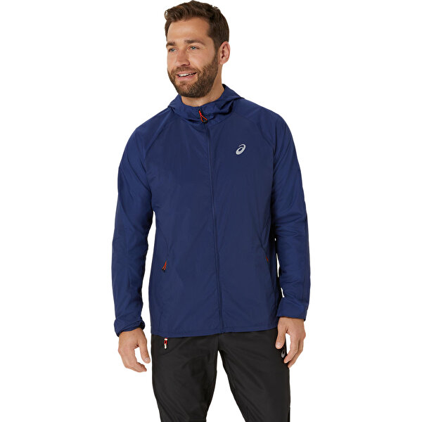 Asics Road Packable Jacket Erkek Blue Ceket 2011D084-400