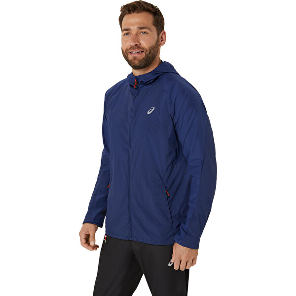 Asics Road Packable Jacket Erkek Blue Ceket 2011D084-400