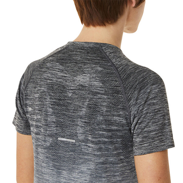 Asics Seamless Ss Top Kadın Gri Siyah Kısa Kollu Tshirt 2012C385-020